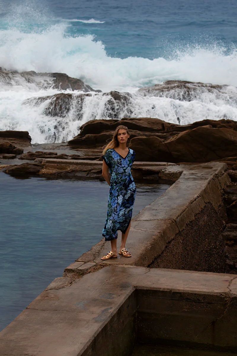 Navy Sami Dress Lefkada By Oneseason - Origen Imports