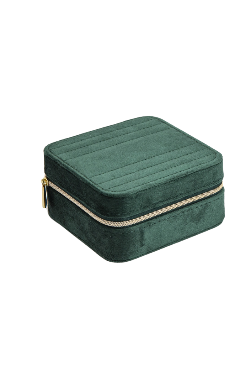 Green Velvet Jewellery Box By Susan Rose– Origen Imports